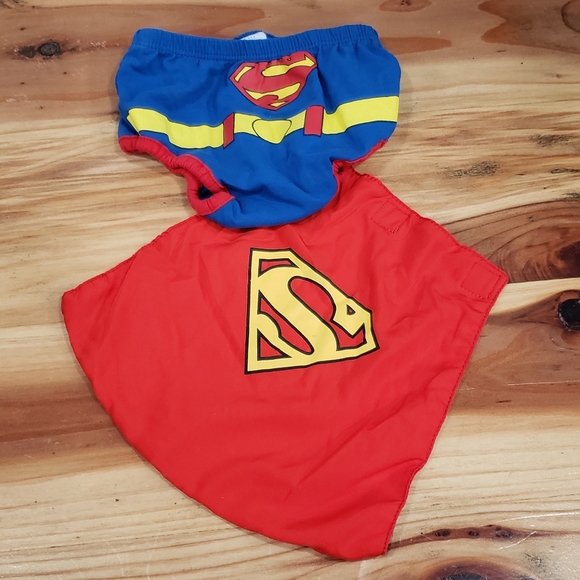 DC Comics | Bottoms | Superman Diaper Cover W Cape | Poshmark